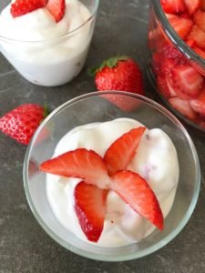 Awesome German Quark Dessert with Strawberries - emkayskitchen