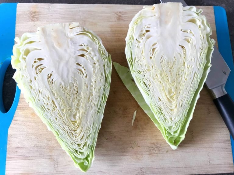 Easy Conehead Cabbage Salad with Pistachios - emkayskitchen