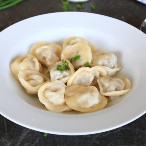 Pelmeni Russian Meat Dumplings + 3 Ways to Fold - emkayskitchen
